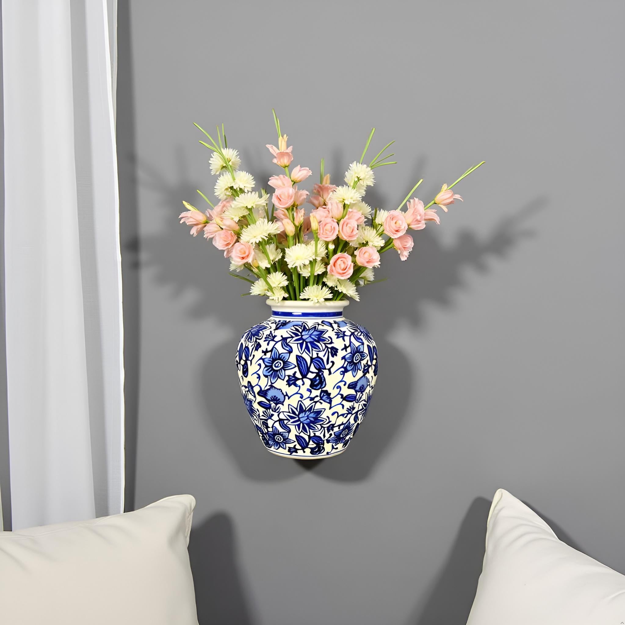 Elegant Blue & White Wall Deco - Blue Pottery collection – Home and ...